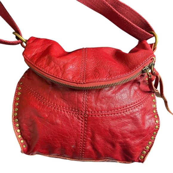 The Sak | Bags | The Sak Red Studded Crossbody Bag | Poshmark